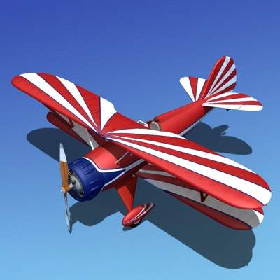 WACO YMF-5 V08 3D Model by Dreamscape Studios