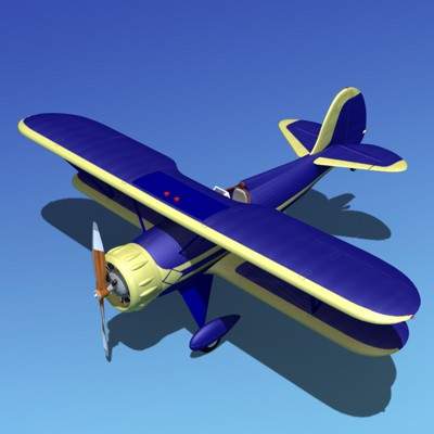 WACO YMF-5 V13 3D Model by Dreamscape Studios