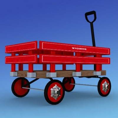 Wooden Wagon - 3D Model by Dreamscape Studios