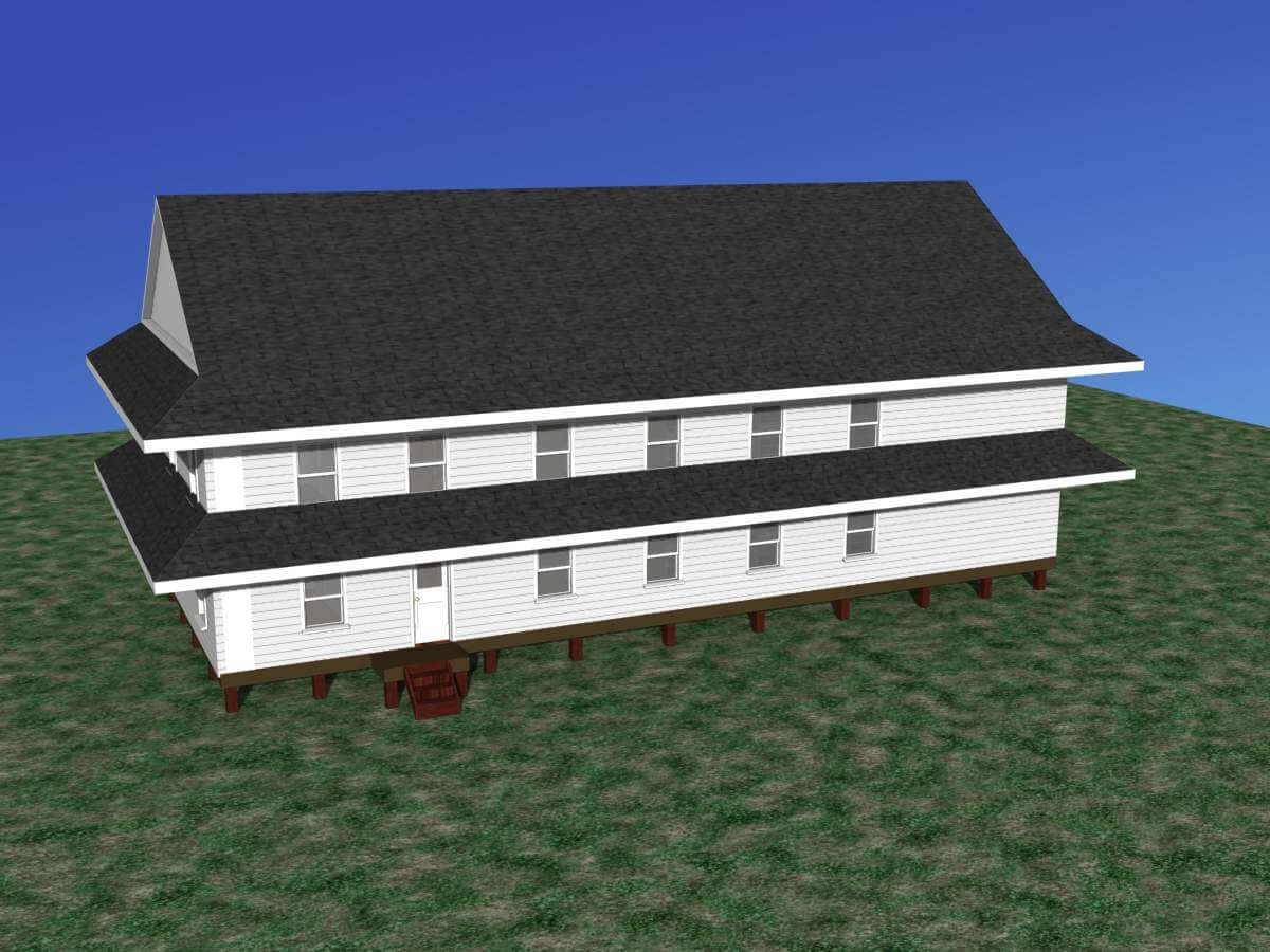 WWII Barracks - 3D Model by Dreamscape Studios