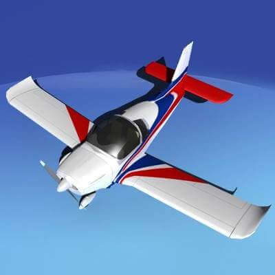 Zlin 242 V01 - 3D Model by Dreamscape Studios