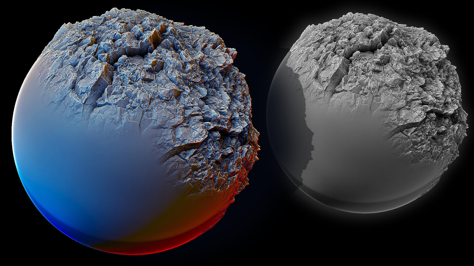 HQ Terrain/Rock Sculpt Seamless Zbrush Brushes + Alphas V1 - Brush or ...