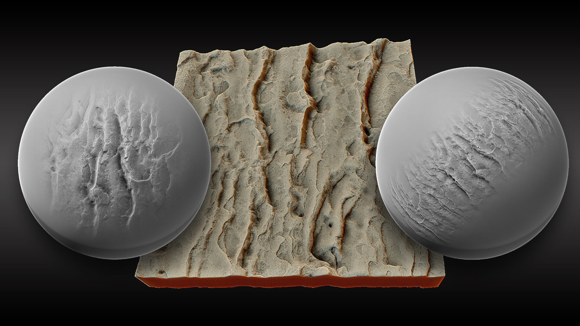 HQ Terrain/Rock Sculpt Seamless Zbrush Brushes + Alphas V1 - Brush or ...