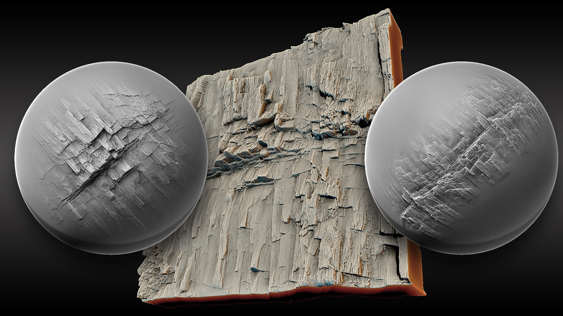 HQ Terrain/Rock Sculpt Seamless Zbrush Brushes + Alphas V1 - Brush or ...