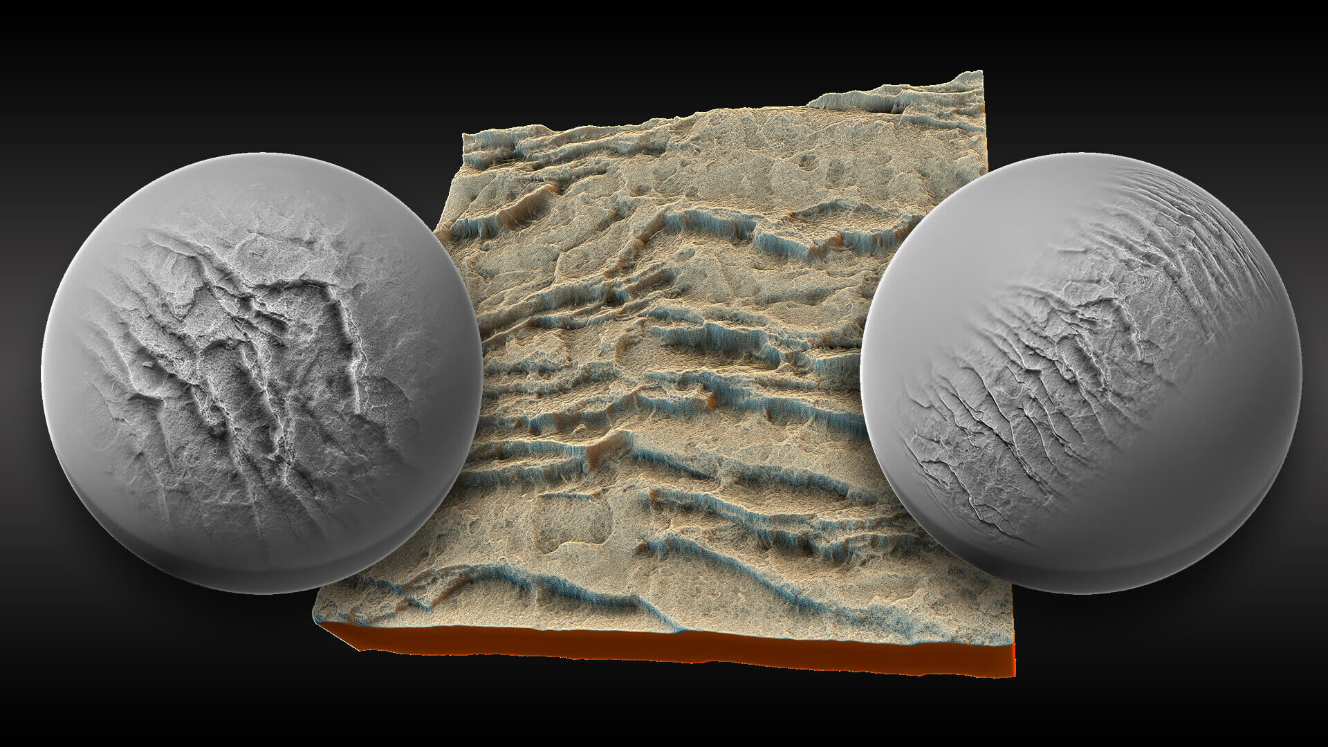 HQ Terrain/Rock Sculpt Seamless Zbrush Brushes + Alphas V1 - Brush or ...