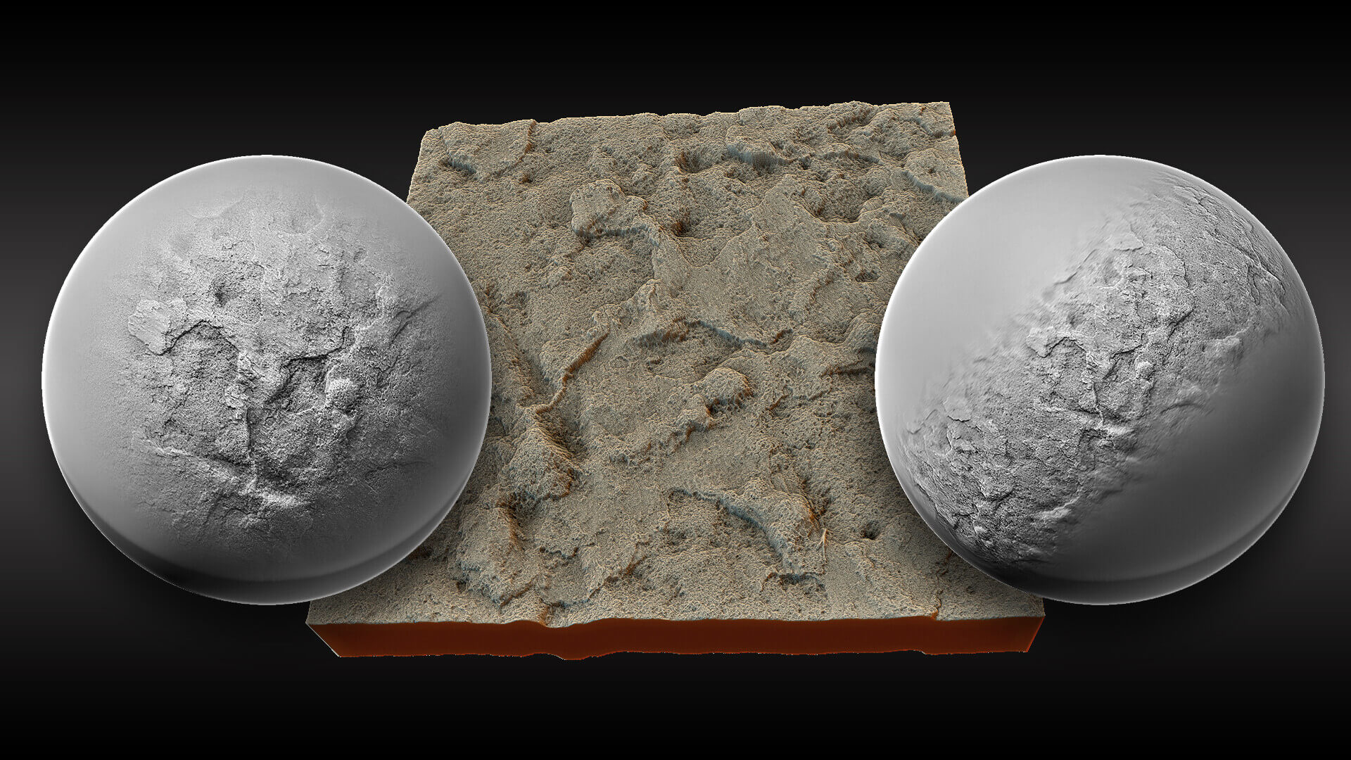 HQ Terrain/Rock Sculpt Seamless Zbrush Brushes + Alphas V1 - Brush or ...