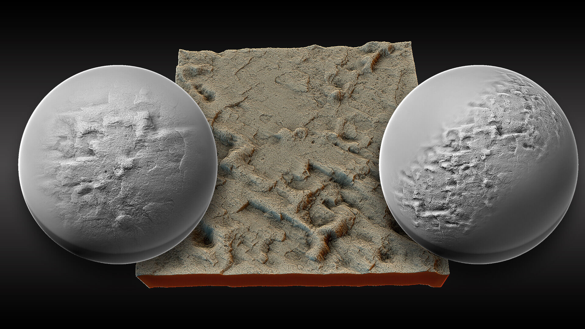 HQ Terrain/Rock Sculpt Seamless Zbrush Brushes + Alphas V1 - Brush or ...