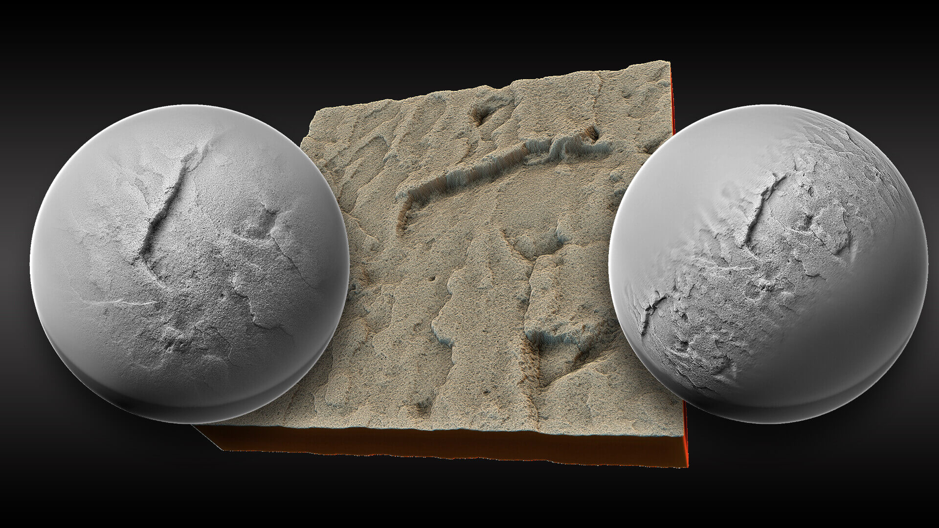 HQ Terrain/Rock Sculpt Seamless Zbrush Brushes + Alphas V1 - Brush or ...