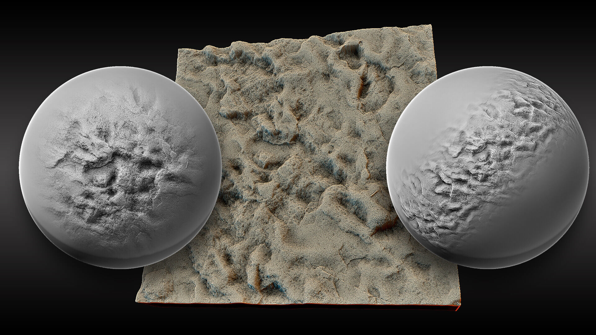 HQ Terrain/Rock Sculpt Seamless Zbrush Brushes + Alphas V1 - Brush or ...