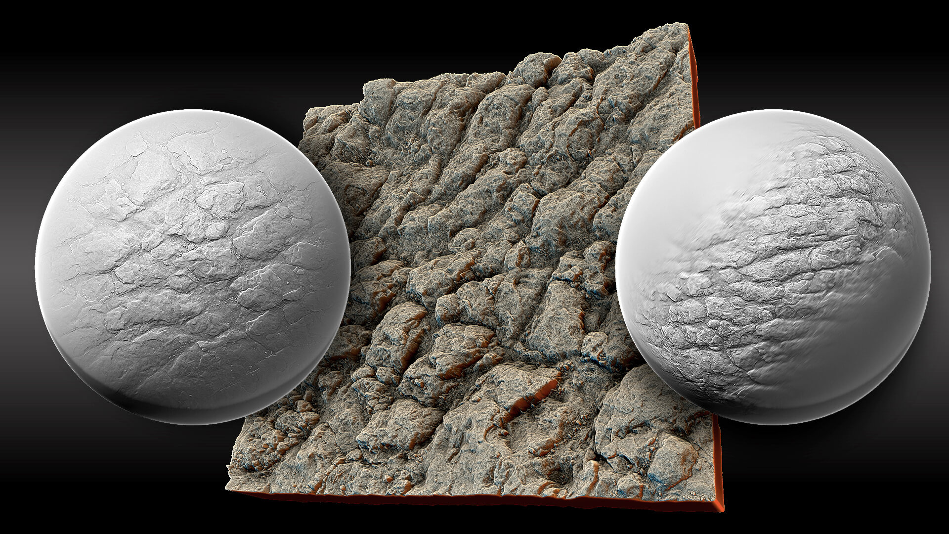HQ Terrain/Rock Sculpt Seamless Zbrush Brushes + Alphas V2 - Brush or ...