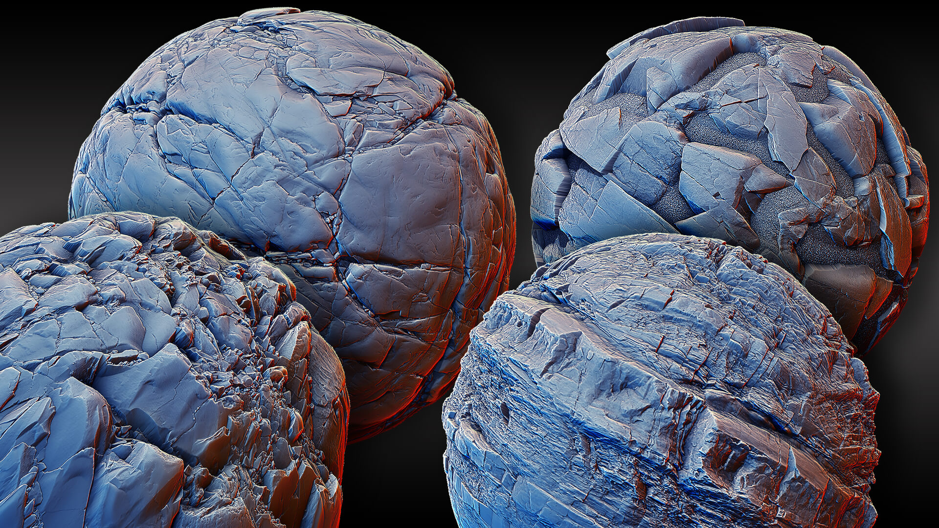 HQ Terrain/Rock Sculpt Seamless Zbrush Brushes + Alphas V4 - Brush or ...