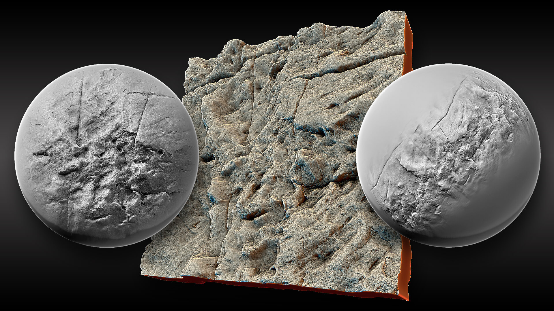 HQ Terrain/Rock Sculpt Seamless Zbrush Brushes + Alphas V4 - Brush or ...