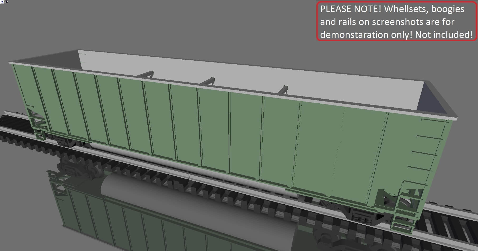 BethGon Coalporter 1982 Coal Hopper in HO Scale - 3D Model by DriverUA