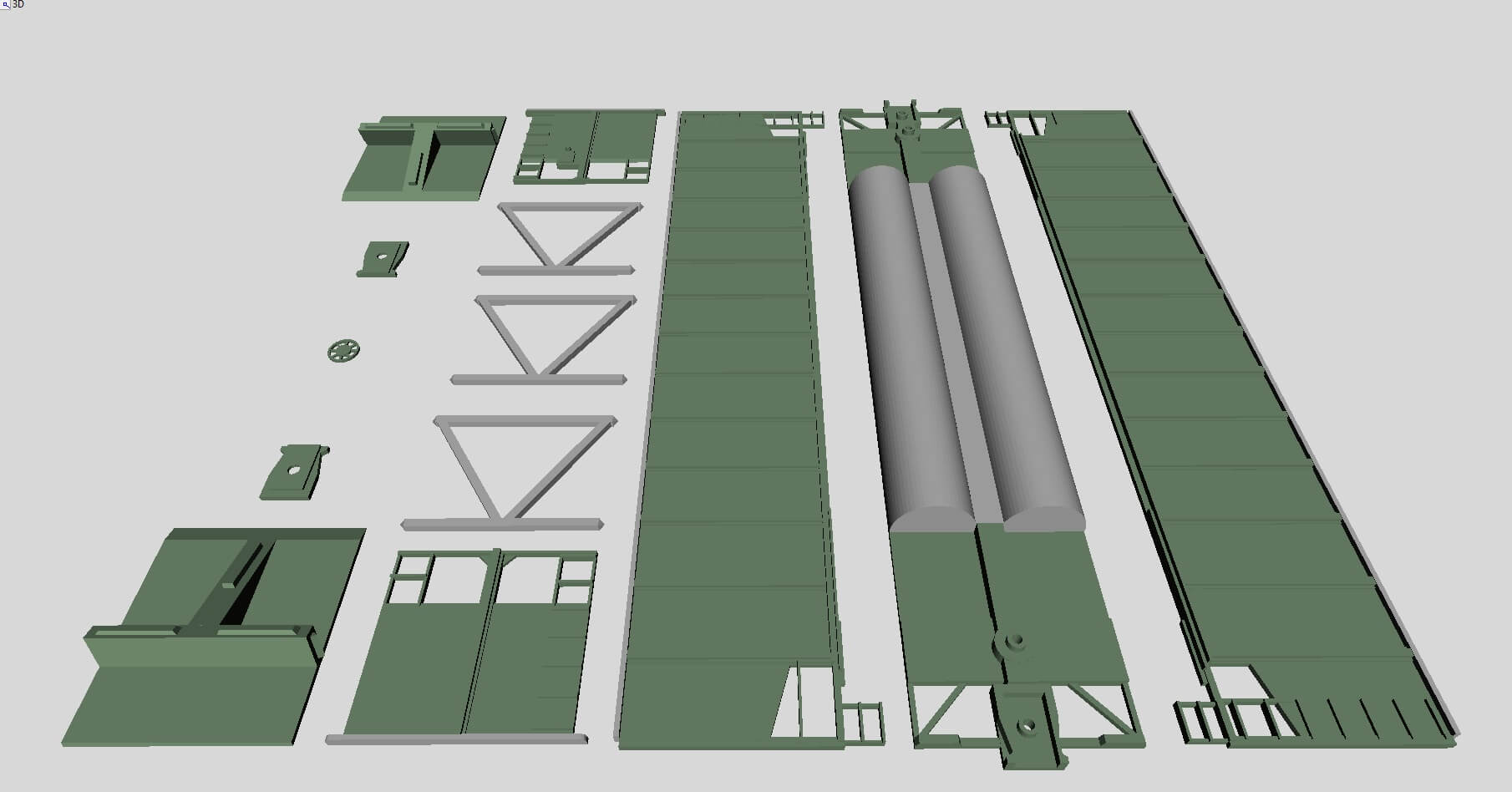 BethGon Coalporter 1982 Coal Hopper in HO Scale - 3D Model by DriverUA