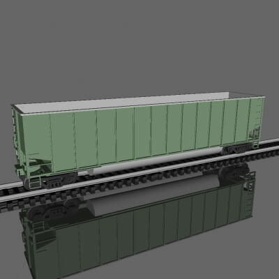 BethGon Coalporter 1982 Coal Hopper in HO Scale - 3D Model by DriverUA