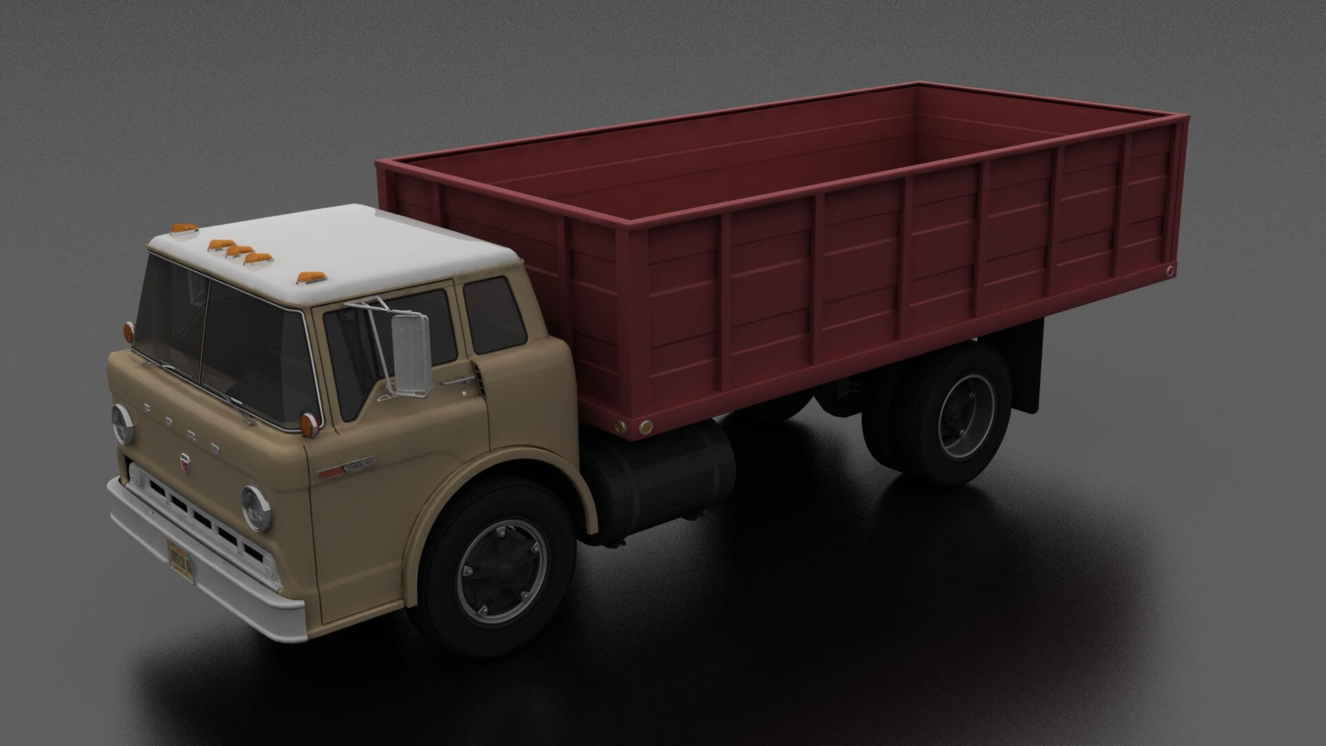 Ford C-Series C-800 Grain Truck 1970 3D Model by DriverUA