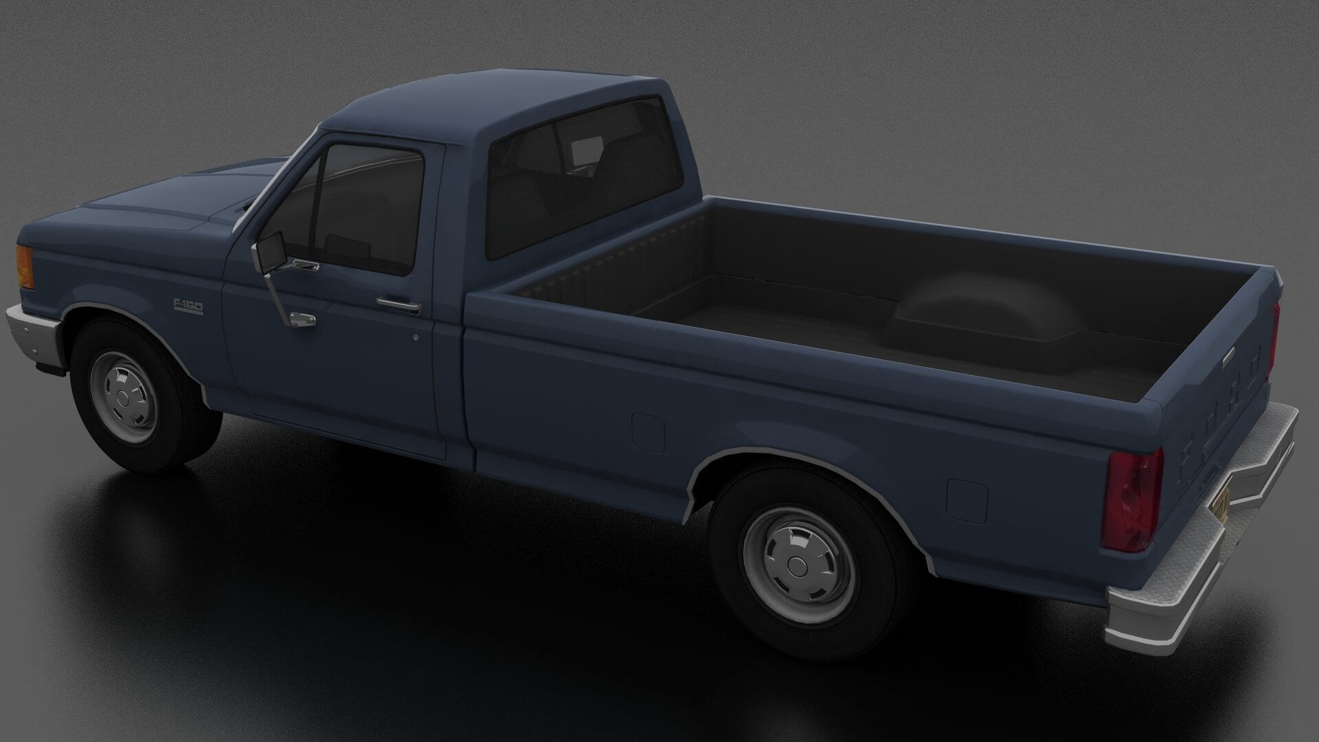 Ford F-150 Custom Pickup Regular Cab 1987 3D Model by DriverUA