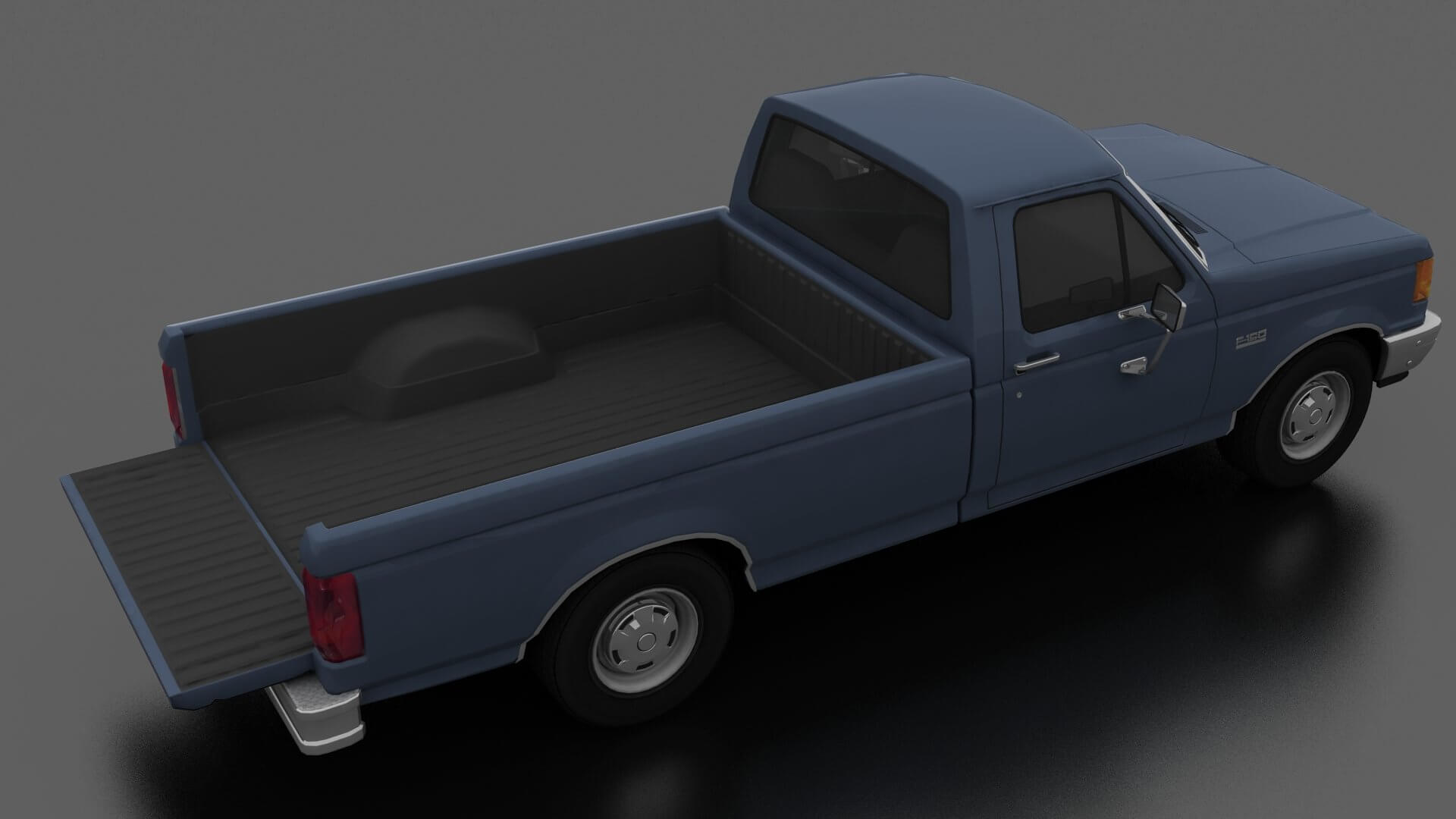 Ford F-150 Custom Pickup Regular Cab 1987 3D Model by DriverUA