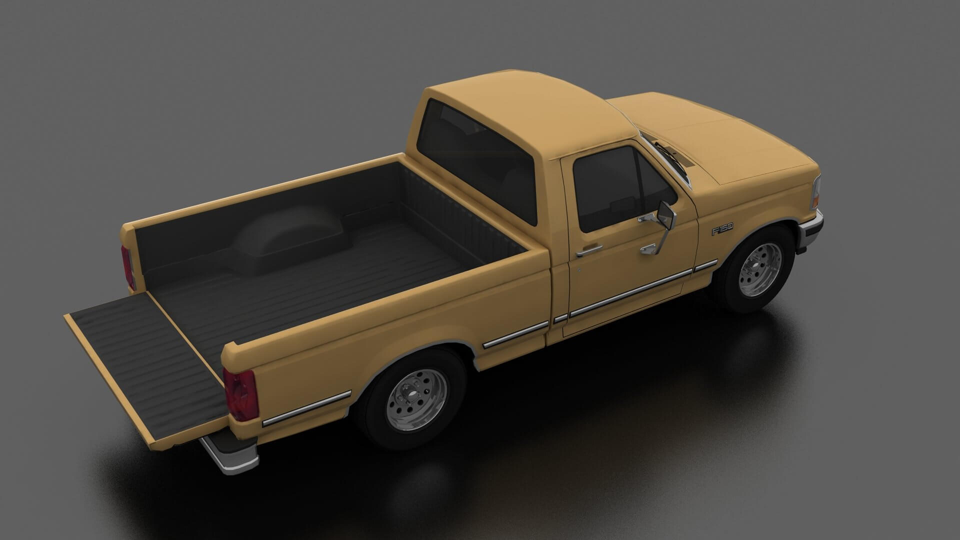Ford F-150 Pickup 1992 Regular Cab Short Box 3D Model by DriverUA
