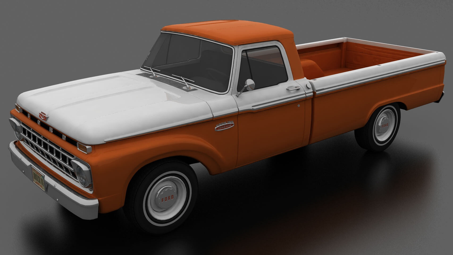 Ford F-Series F-100 Styleside Pickup 3D Model by DriverUA