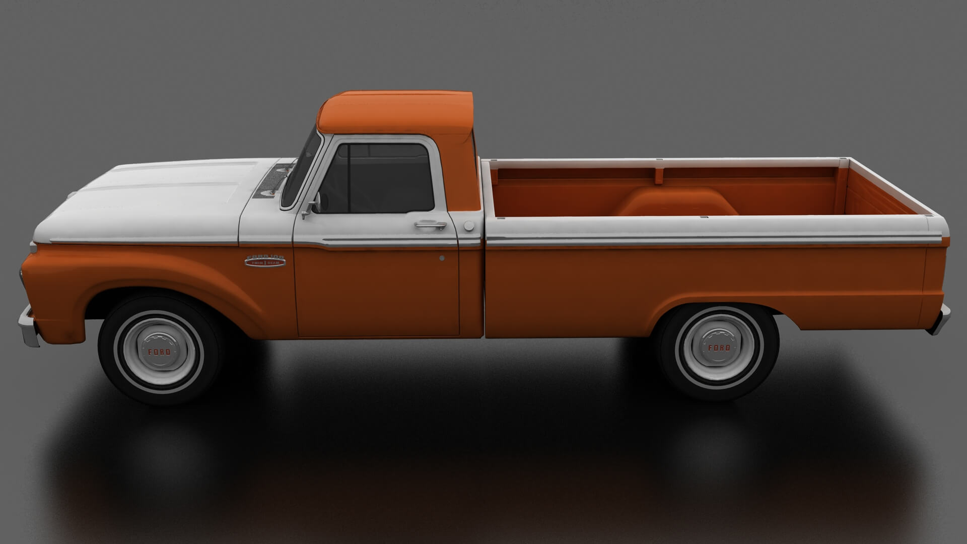 Ford F-Series F-100 Styleside Pickup 3D Model by DriverUA