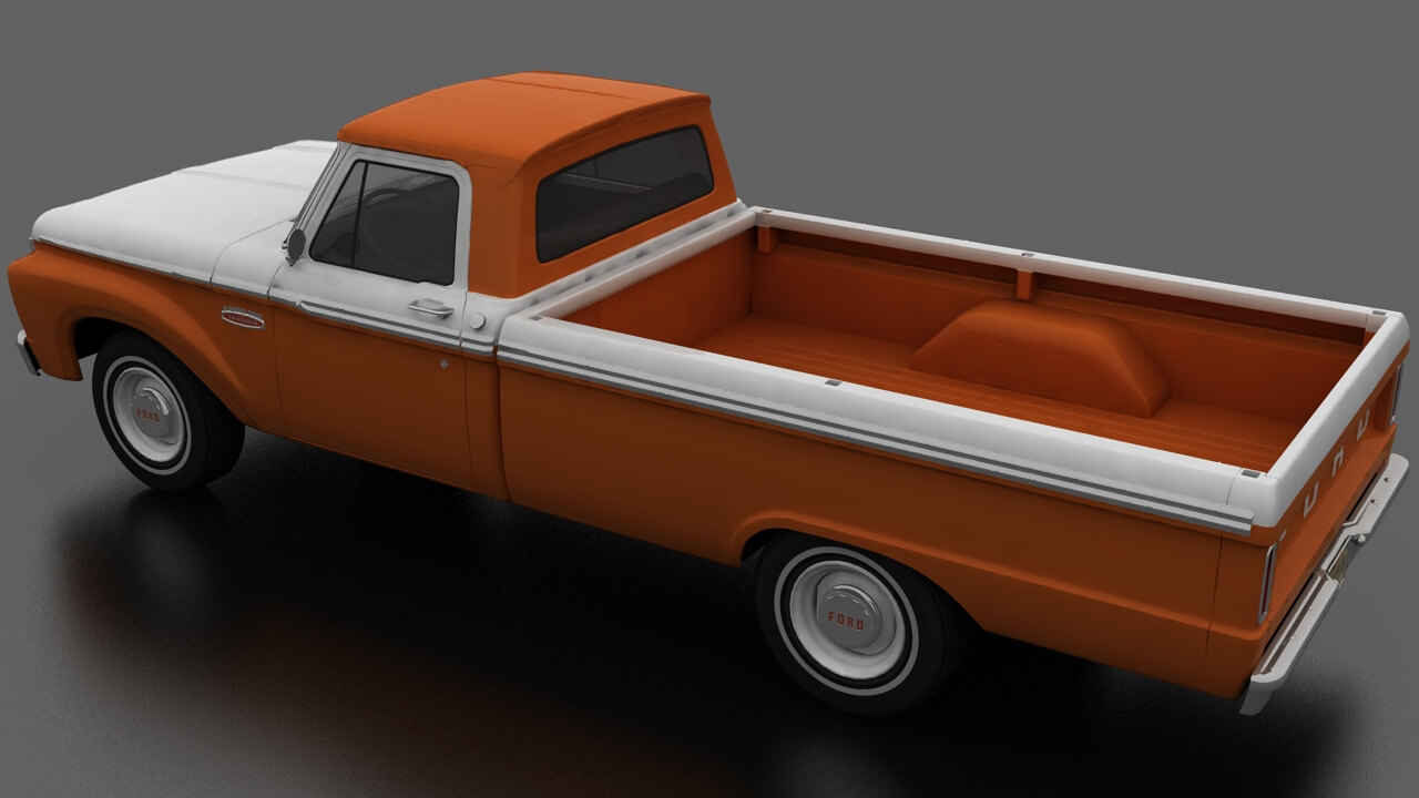 Ford F-Series F-100 Styleside Pickup 3D Model by DriverUA