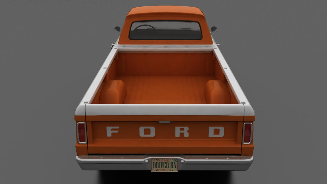 Ford F-Series F-100 Styleside Pickup 3D Model by DriverUA