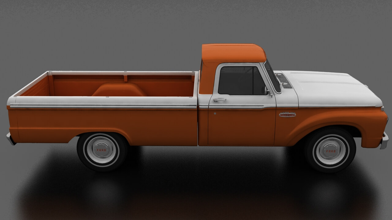 Ford F-Series F-100 Styleside Pickup 3D Model by DriverUA