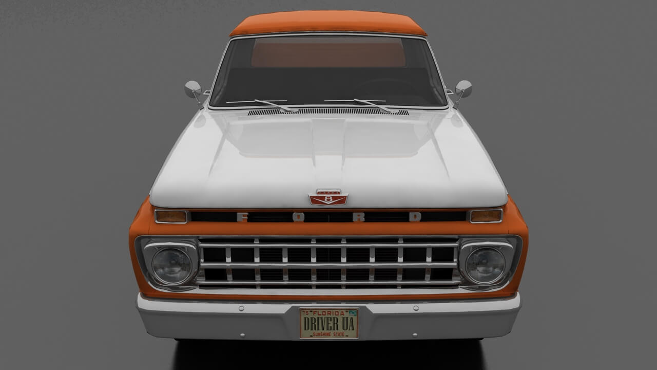 Ford F-Series F-100 Styleside Pickup 3D Model by DriverUA