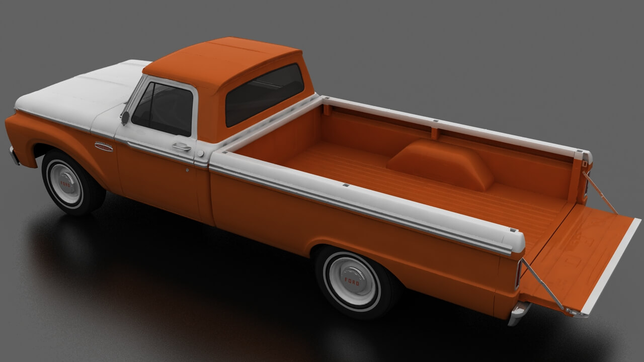Ford F-Series F-100 Styleside Pickup 3D Model by DriverUA