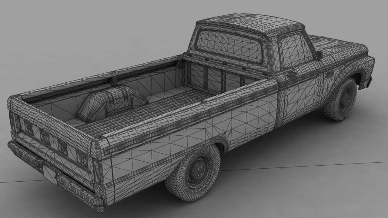 Ford F-Series F-100 Styleside Pickup 3D Model by DriverUA
