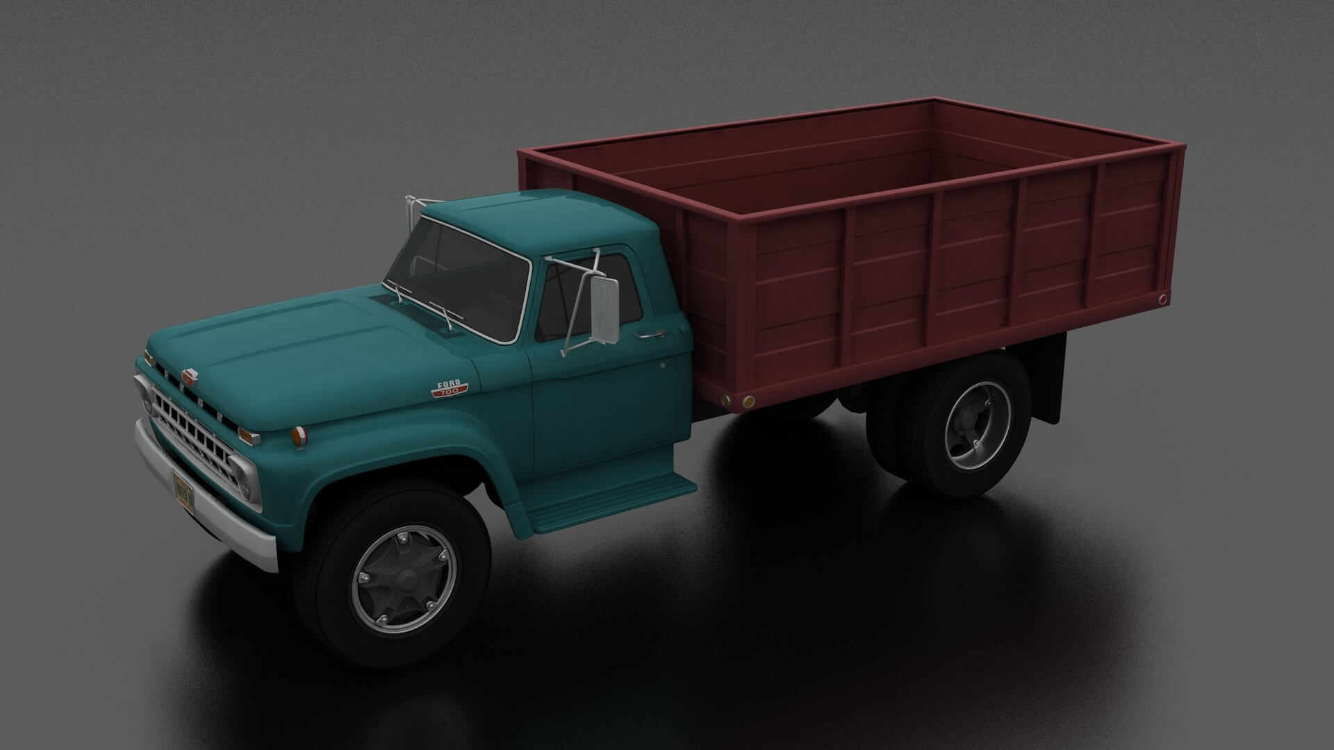 Ford F-Series F-700 Grain Truck 1965 3D Model by DriverUA