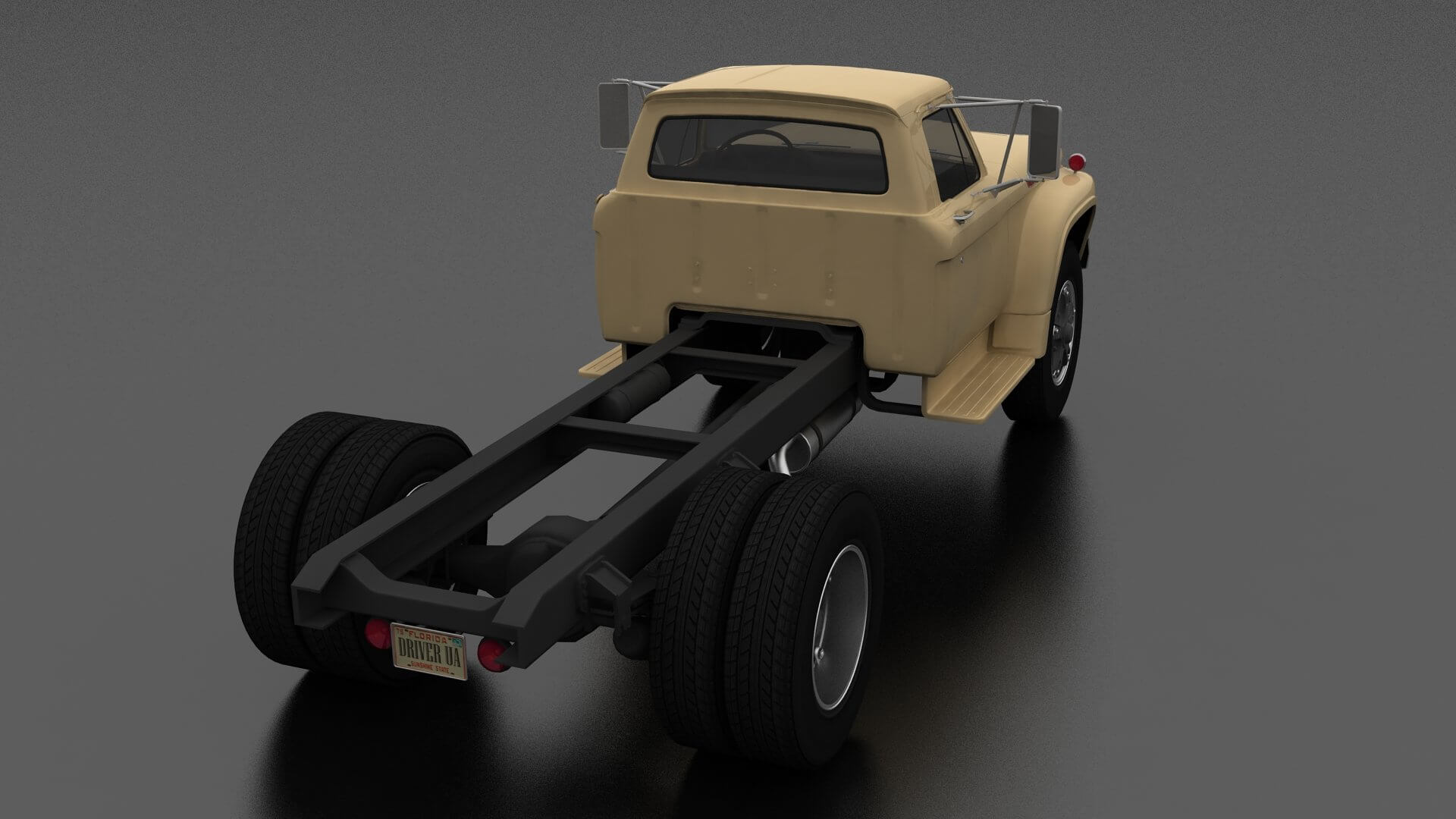 Ford F-Series F-700 Truck Chassis 1965 3D Model by DriverUA