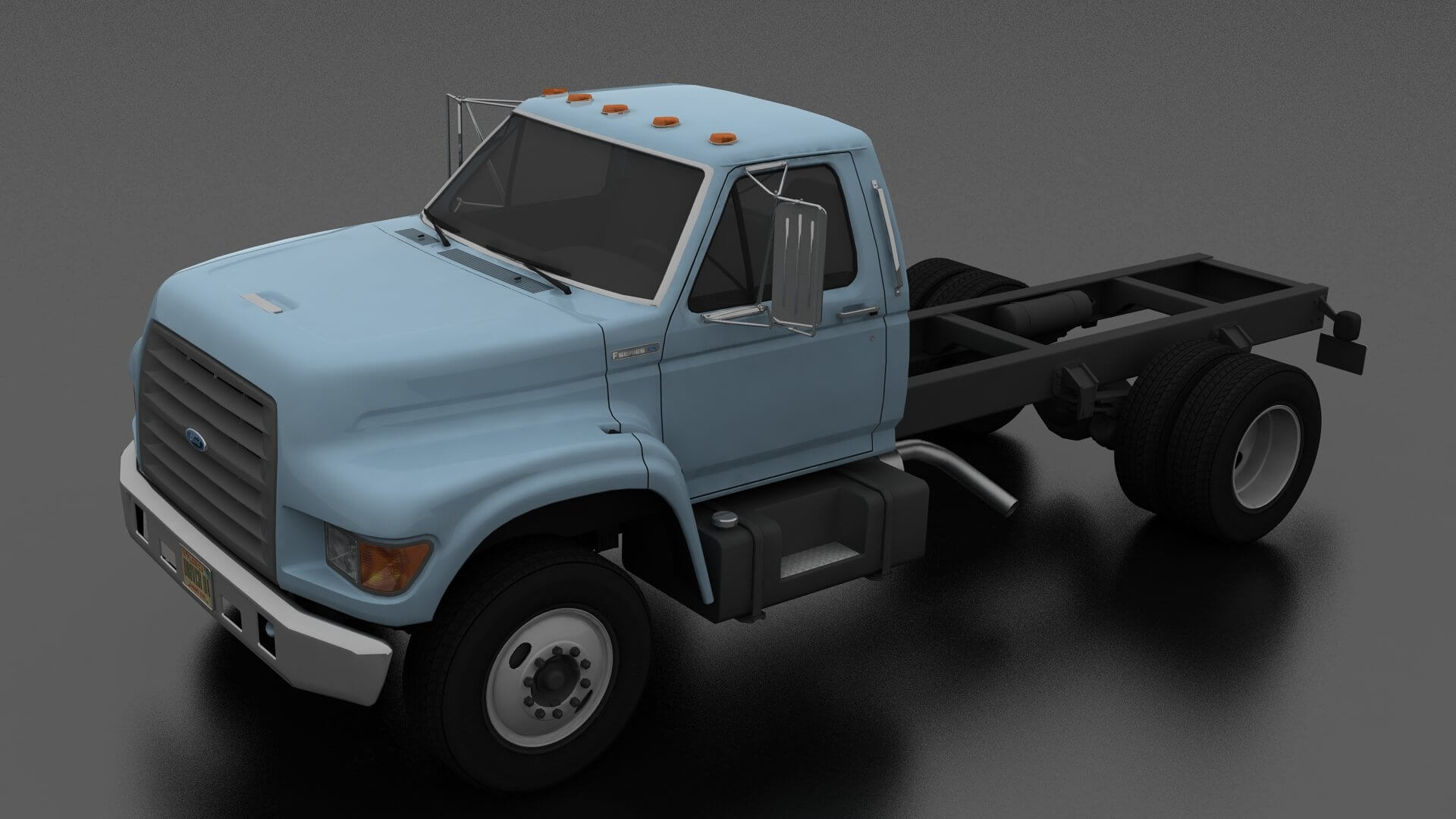 Ford F-Series F-700 Truck Chassis 1995 3D Model by DriverUA