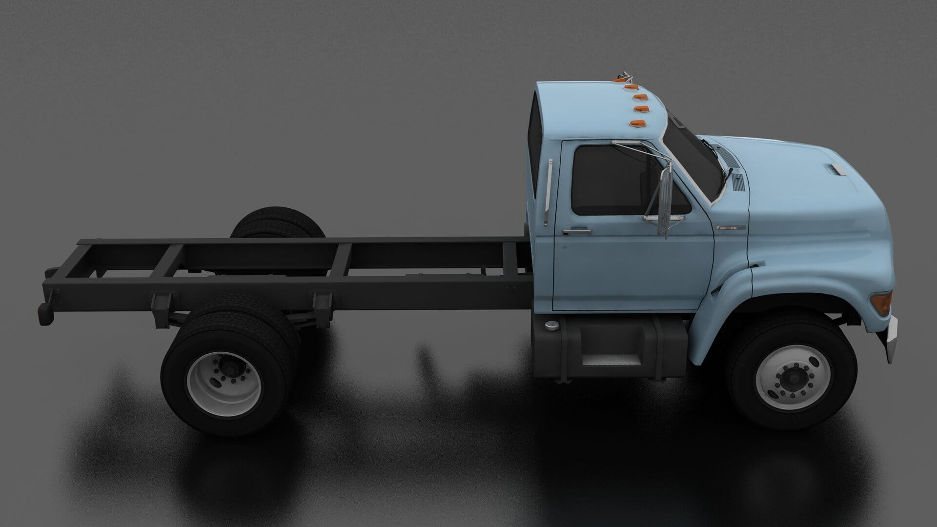Ford F-Series F-700 Truck Chassis 1995 3D Model by DriverUA