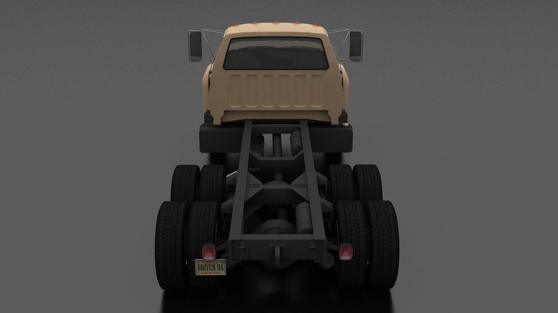 Ford F-Series FT-900 Truck Chassis Tandem Axle 1995 3D Model by DriverUA