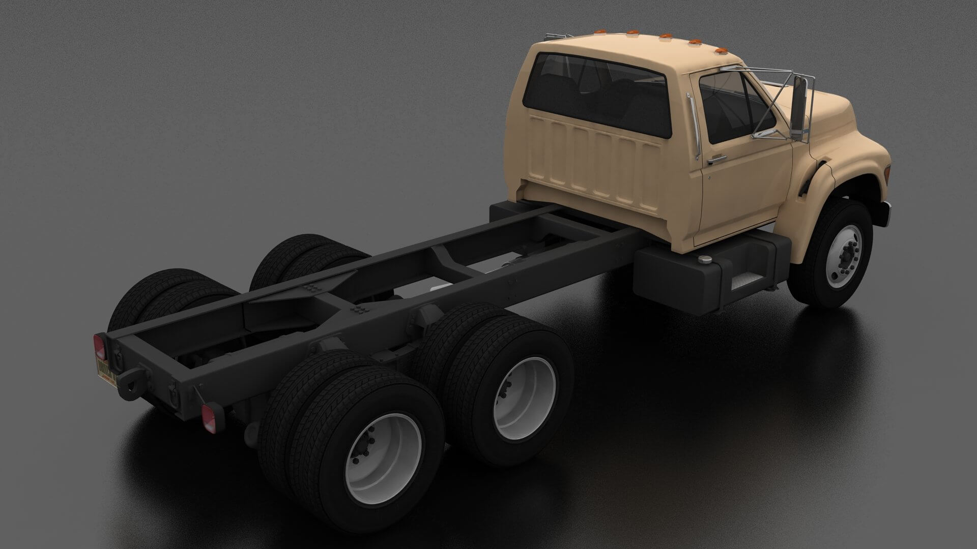 Ford F-Series FT-900 Truck Chassis Tandem Axle 1995 3D Model by DriverUA