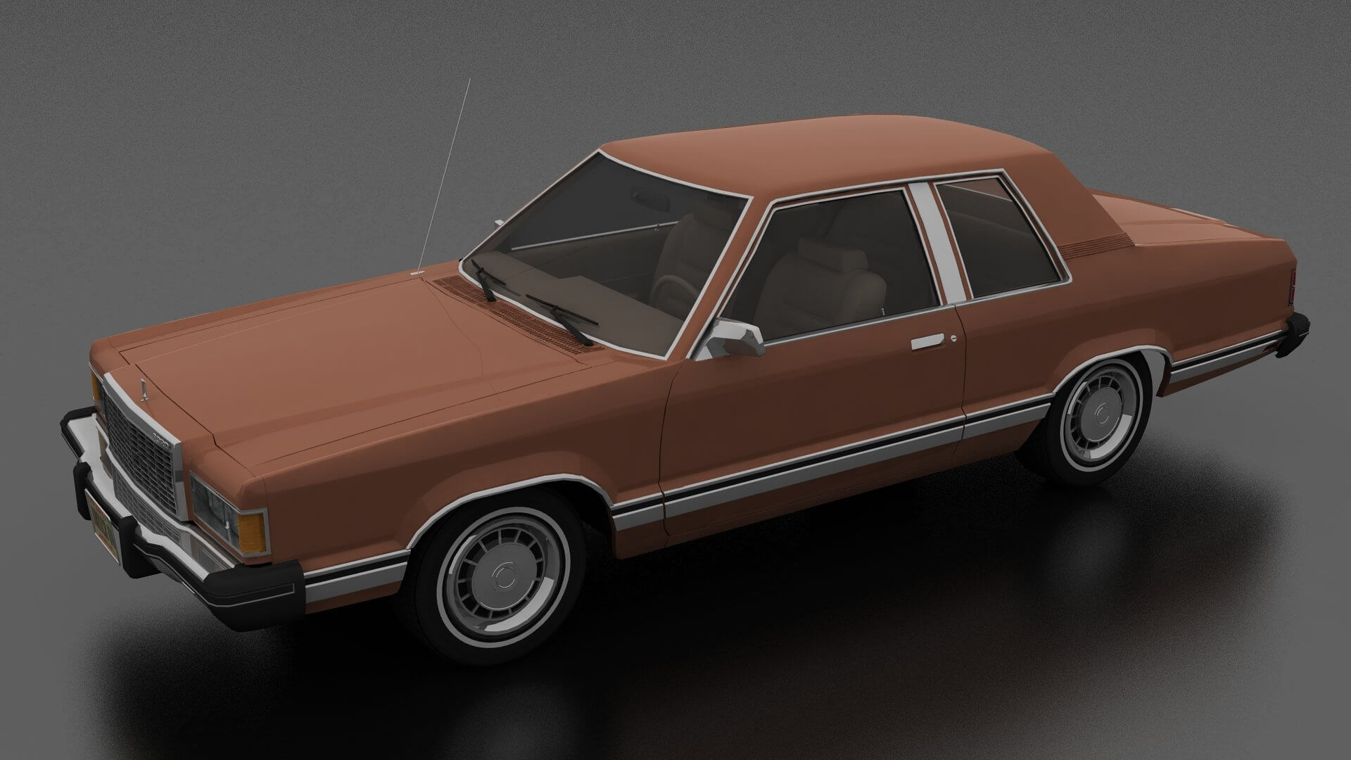 Ford Granada 2dr Sedan 1981 - 3D Model by DriverUA