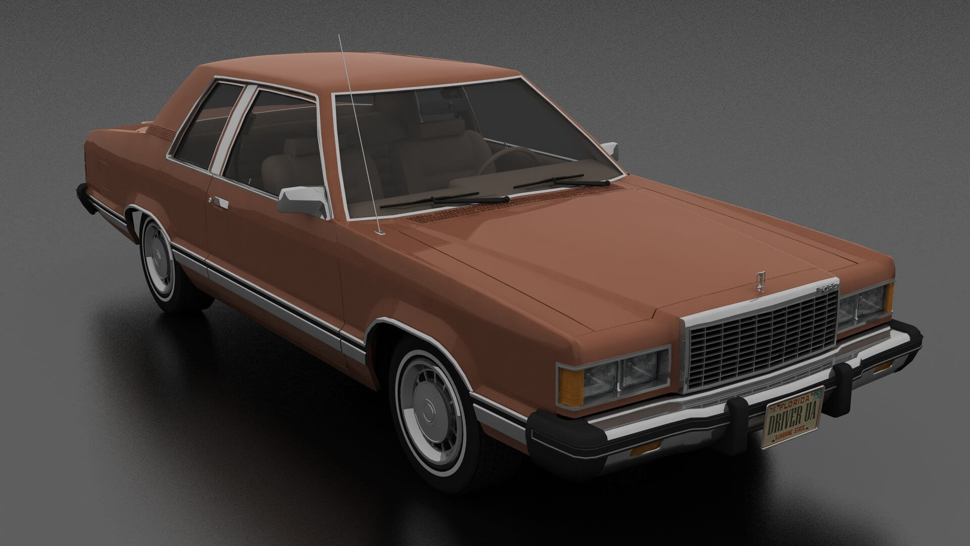 Ford Granada 2dr Sedan 1981 - 3D Model by DriverUA