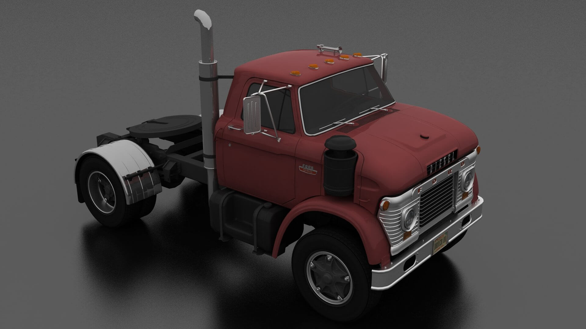 Ford N-Series N-950-D Semi Truck 1963 3D Model by DriverUA