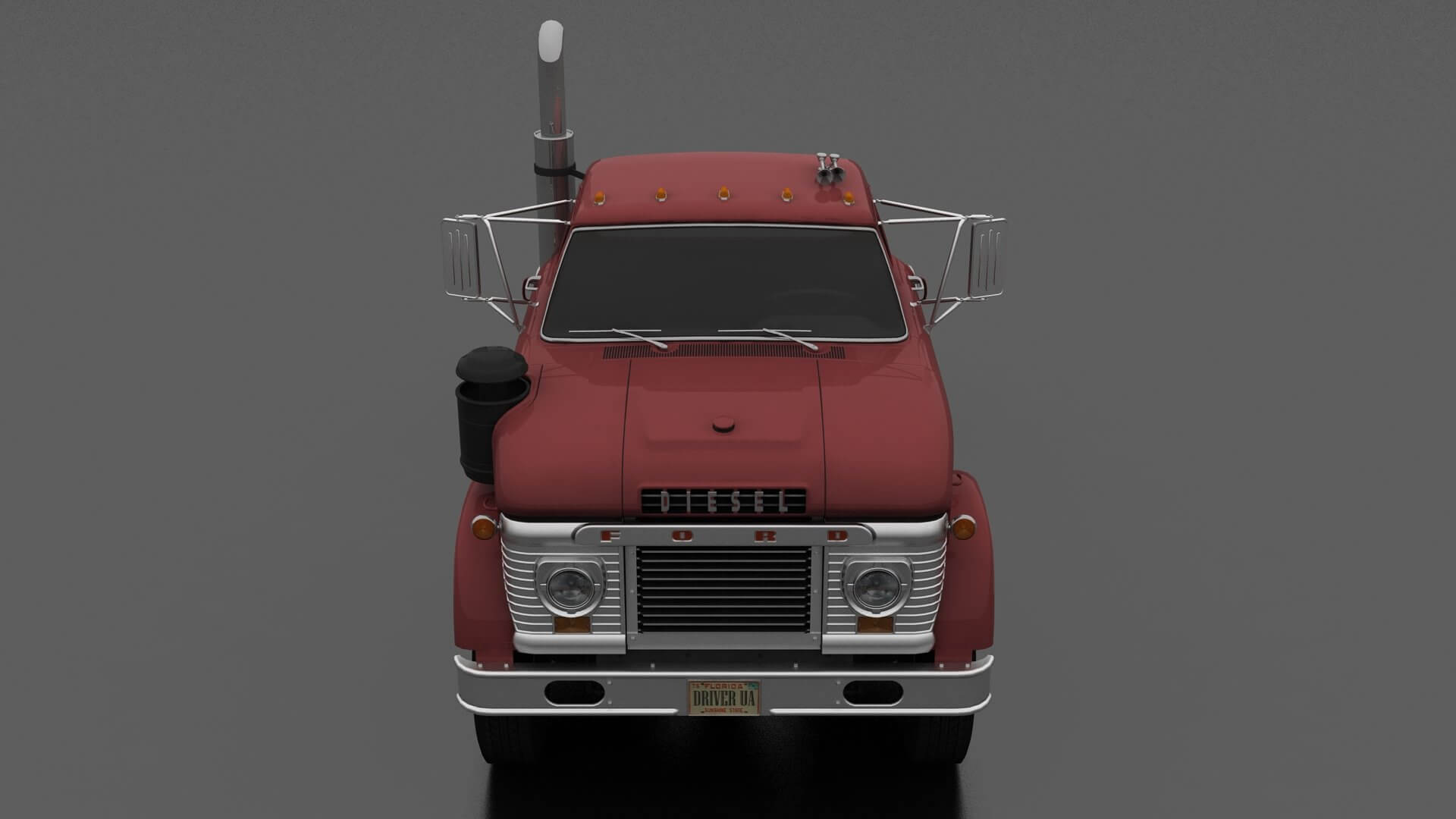 Ford N-Series N-950-D Semi Truck 1963 3D Model by DriverUA