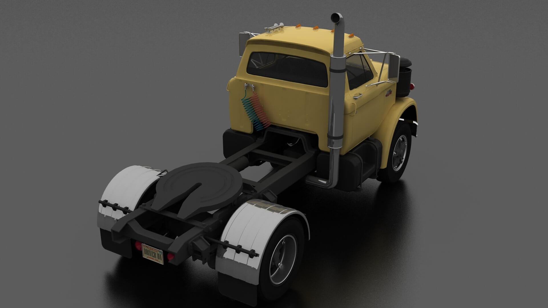 Ford N-Series N-950-D Semi Truck 1966 3D Model by DriverUA