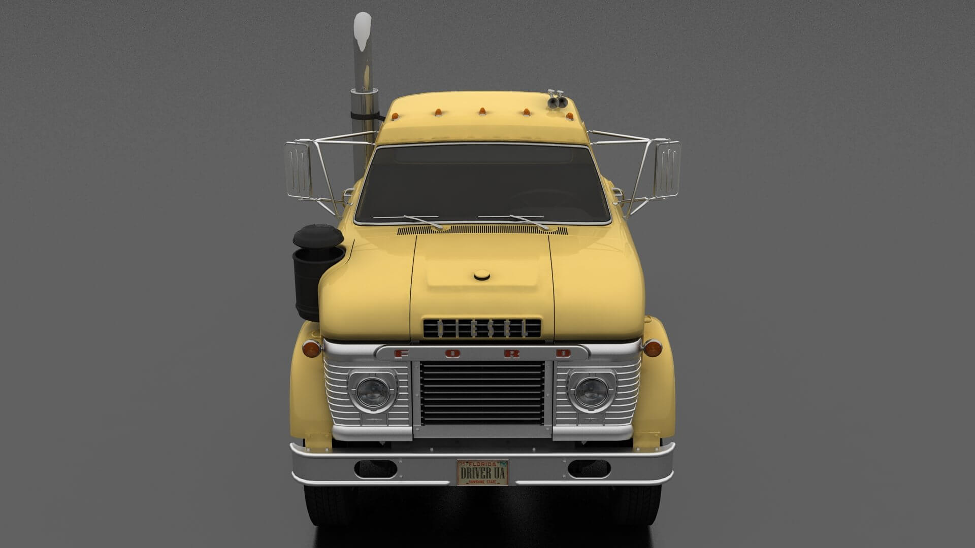 Ford N-Series N-950-D Semi Truck 1966 3D Model by DriverUA