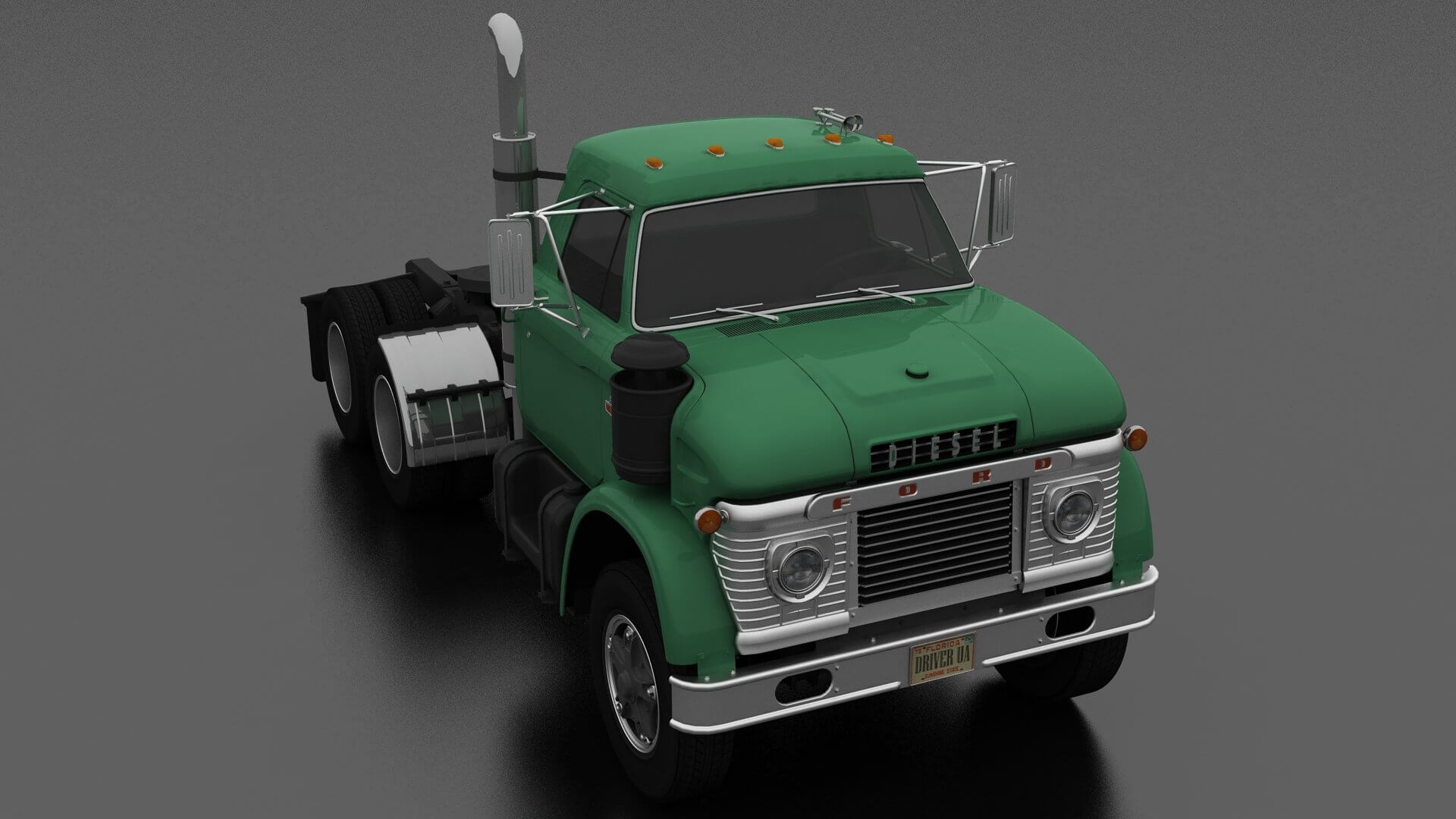Ford N-Series NT-950-D Semi Truck 1966 3D Model by DriverUA