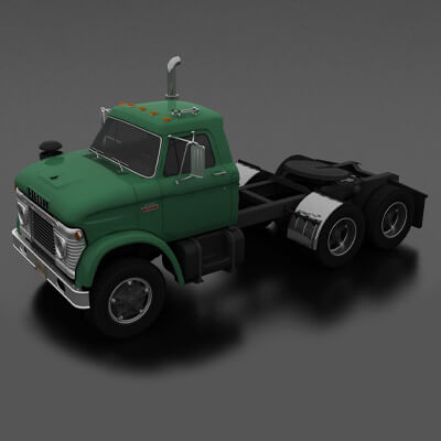 Ford N-Series NT-950-D Semi Truck 1966 3D Model by DriverUA