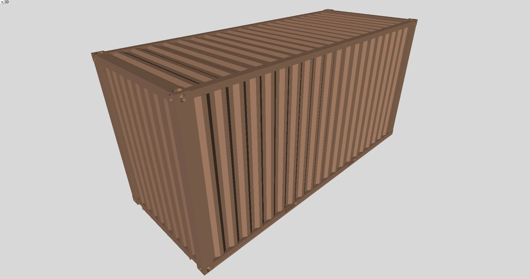 High Cube 20 Ft 6 Meters Shipping Container Printable Model by DriverUA