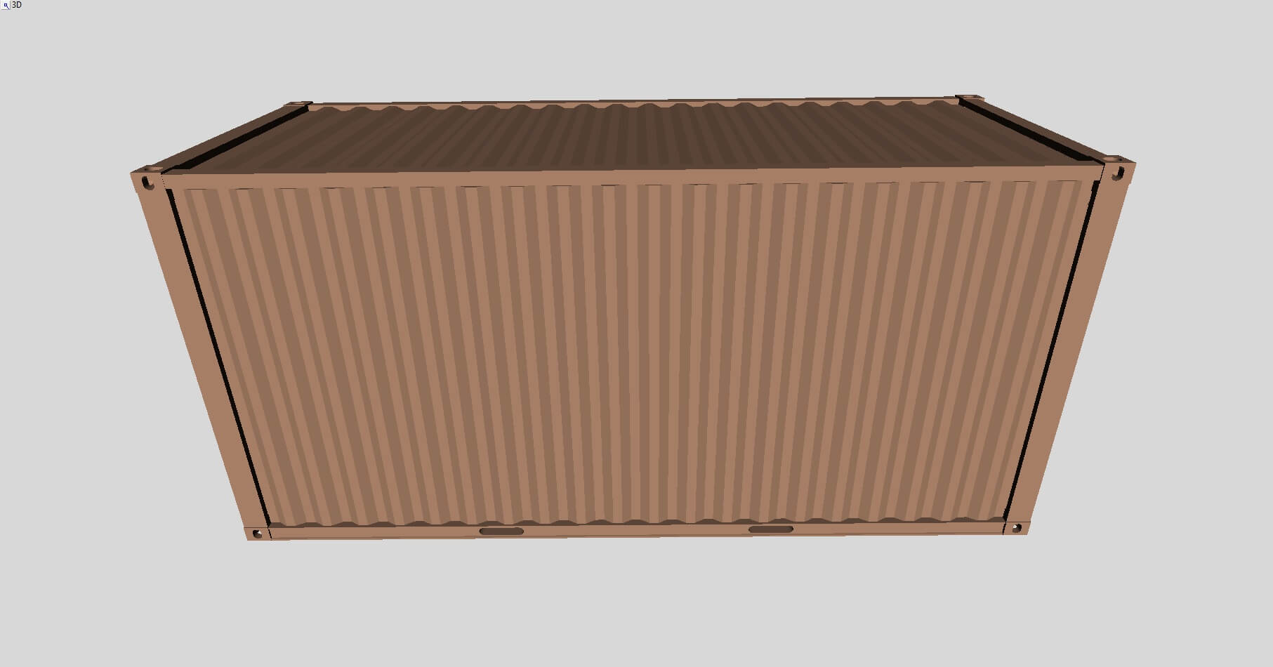 High Cube 20 Ft 6 Meters Shipping Container Printable Model by DriverUA