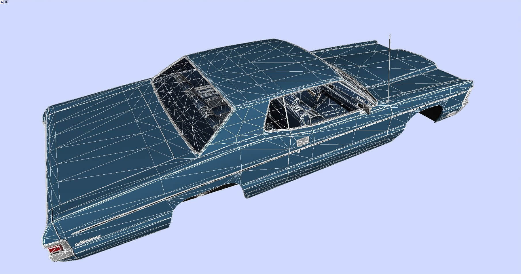 Mercury Monterey 2dr Hardtop 1972 - 3D Model by DriverUA