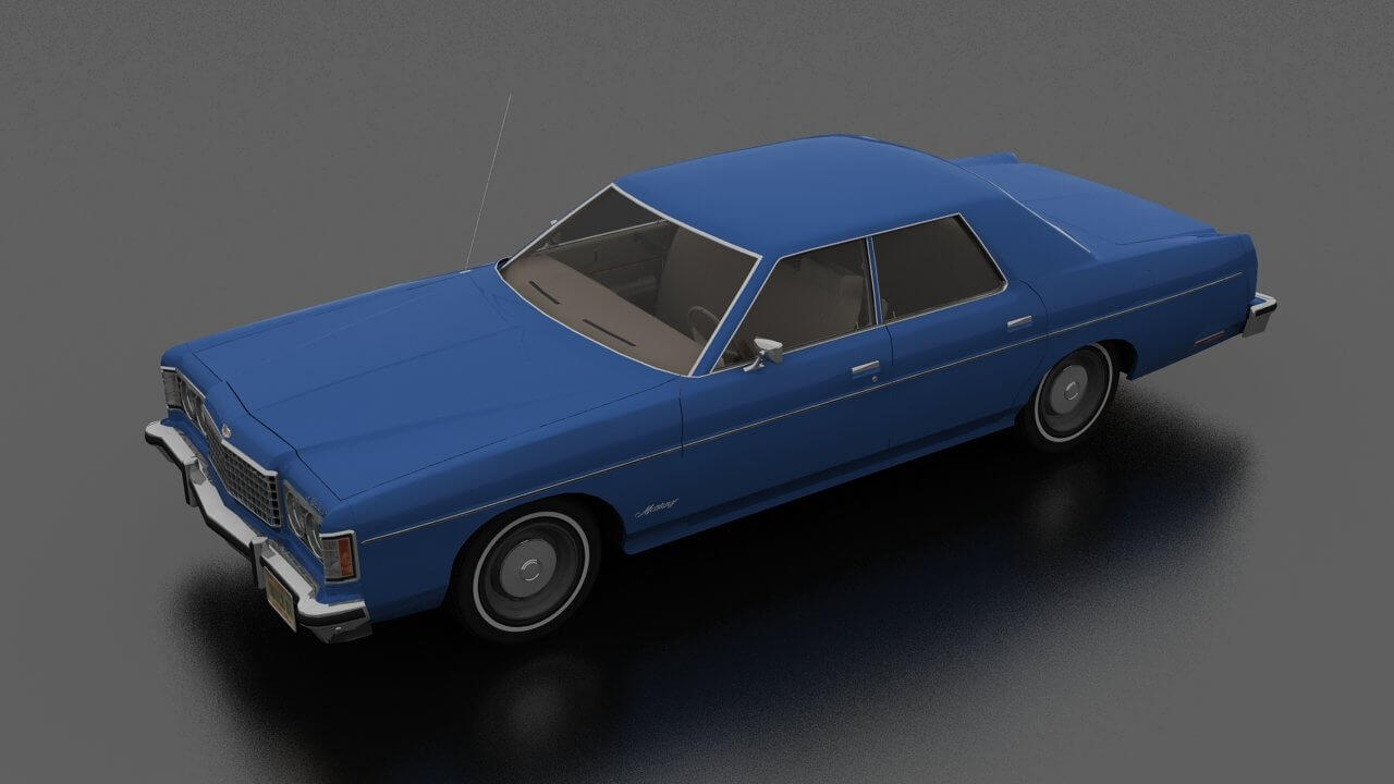 Mercury Monterey 4dr 1973 - 3D Model by DriverUA