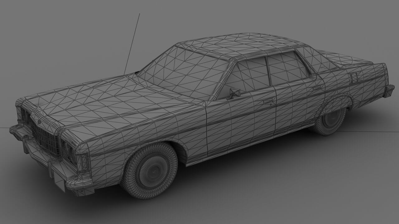 Mercury Monterey Custom 4dr 1974 - 3D Model by DriverUA